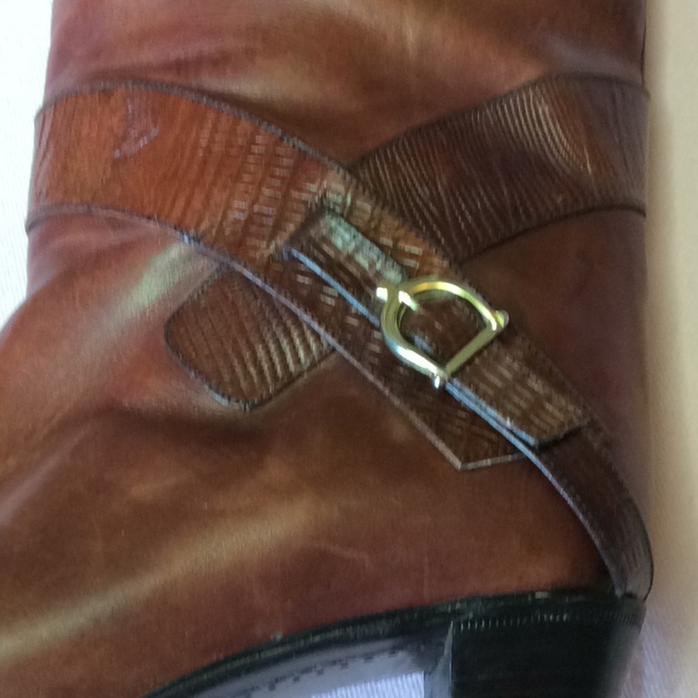 Bartoli Italian Leather Cognac Boots - Gem